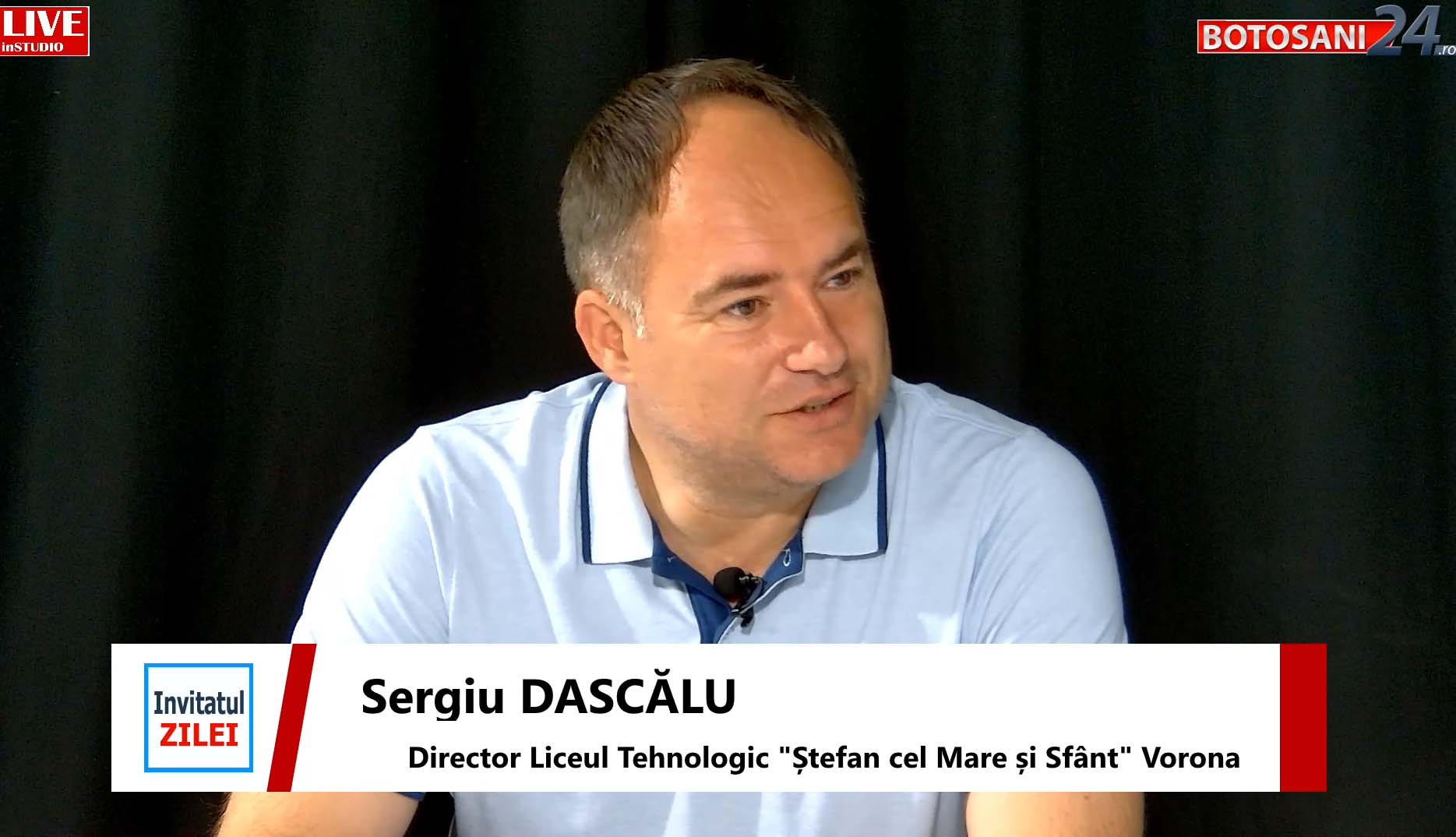 „Invitatul Zilei” la Botosani24.ro: Sergiu Dascălu, Directorul Liceului ...