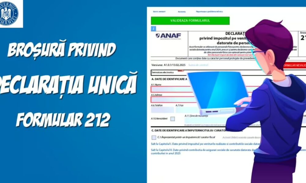 Ghid ANAF – Declarația unică. Cum se depune Formularul 212 în anul 2025 ...